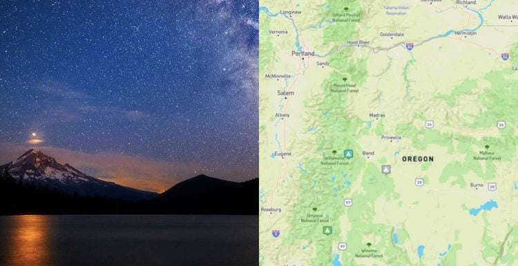 Oregon Dark Sky Map for Ultimate Camping and Stargazing in Oregon