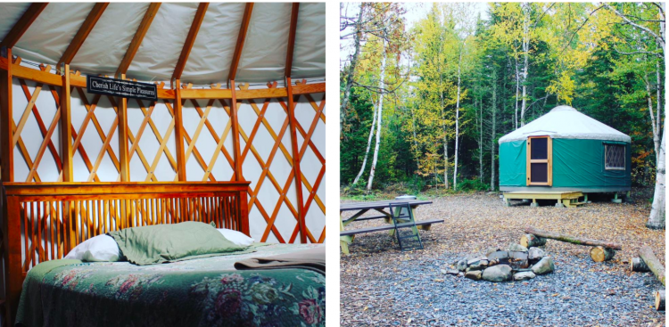 These Yurts in Maine Make Vacationland a Little Cozier